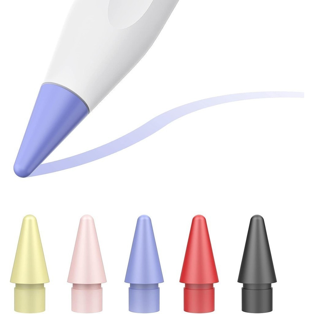 MOKO 5 Pack Tips for Apple Pencil 1st/2nd Gen/USB-C/Apple Pencil Pro ...