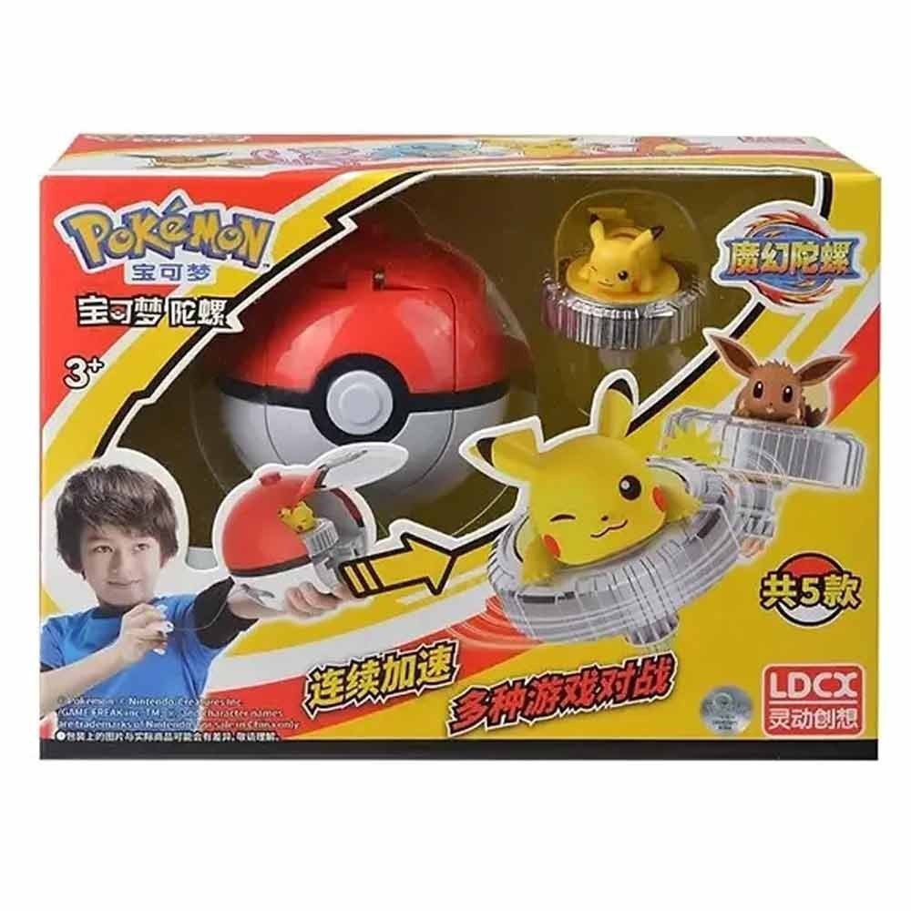 Pokemon Ball Anime Pikachu Tops Launchers Beyblade Spinning Top Battle ...