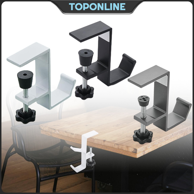Adjustable Desk Edge Bag Hanging Hook Punch-Free Table Hook Clamp ...