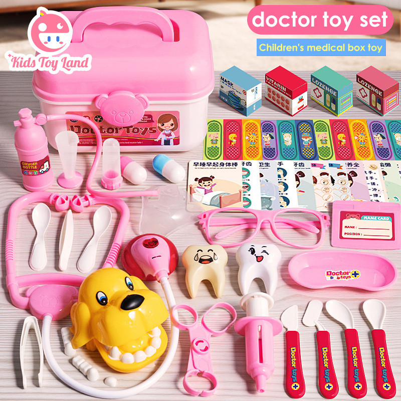 Doctor Set Toy Pretent Play Toys Kids Medical Equipment Toy Box Doctor ...