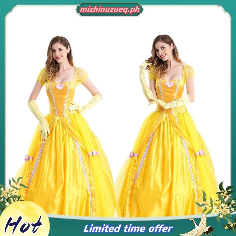 Beauty And The Beast Costumes Princess Belle Dresses Adult Fancy ...