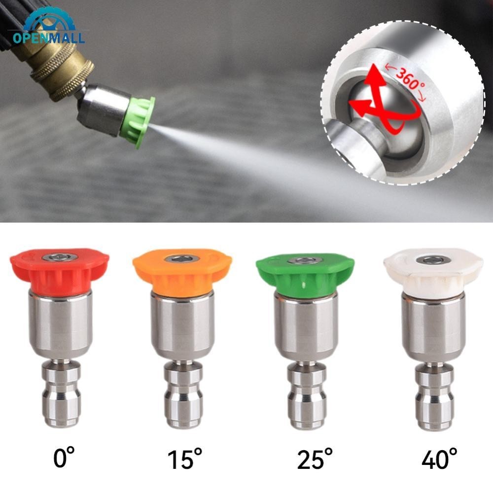 OPENMALL Car Washing Pressure Washer Nozzle Tips 360 Rotatable for 1/4 ...
