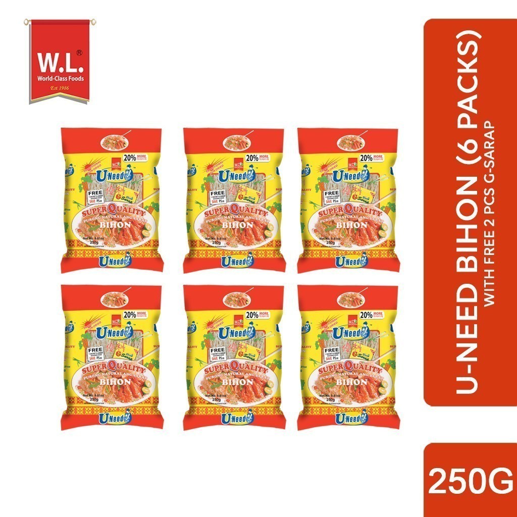 IWG WL FOODS U-NEED BIHON Super Quality Bihon 250g x 6's | Shopee ...