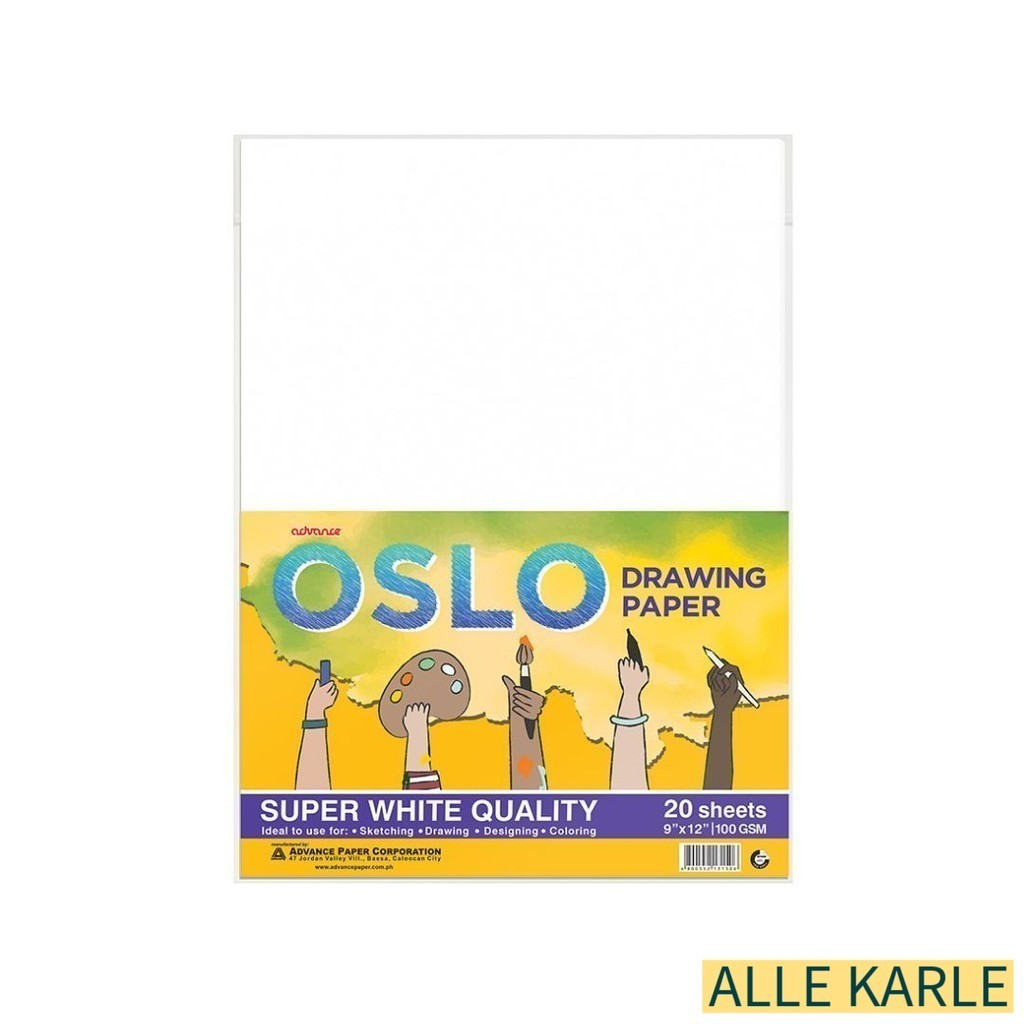 Advance Oslo Drawing Paper 20 Sheets | Alle Karle | Shopee Philippines