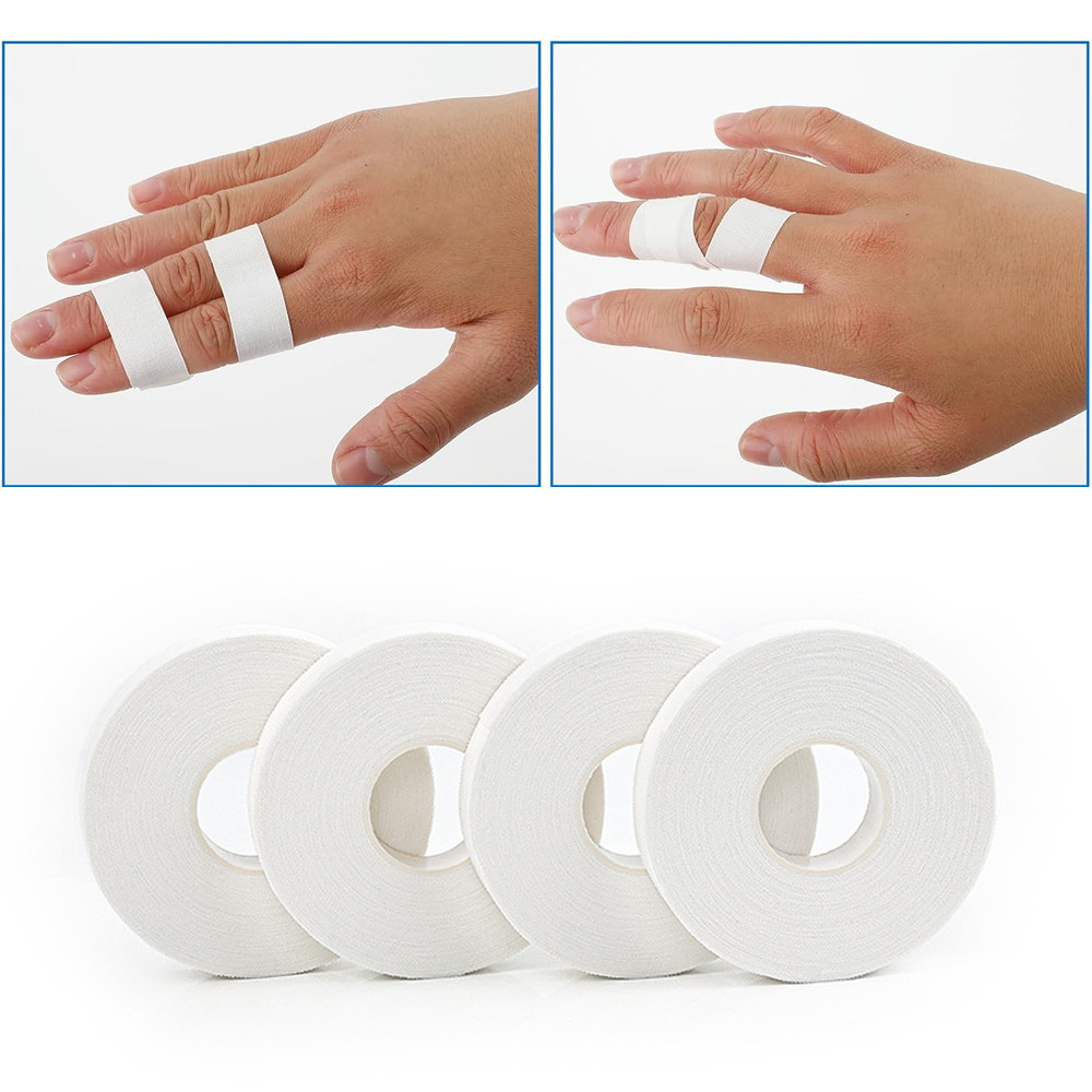 White Sports Athletic Adhesive Fingers Tape for Weight Lifting ...