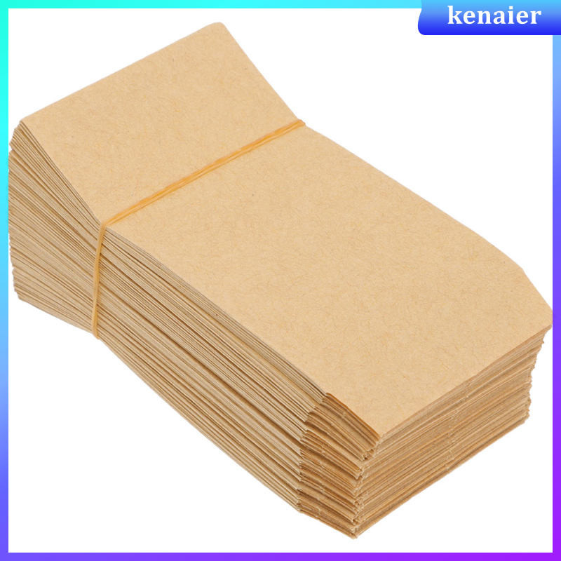 100 Pcs Small Kraft Paper Bags Snacks Brown Envelopes Wheat Packaging ...