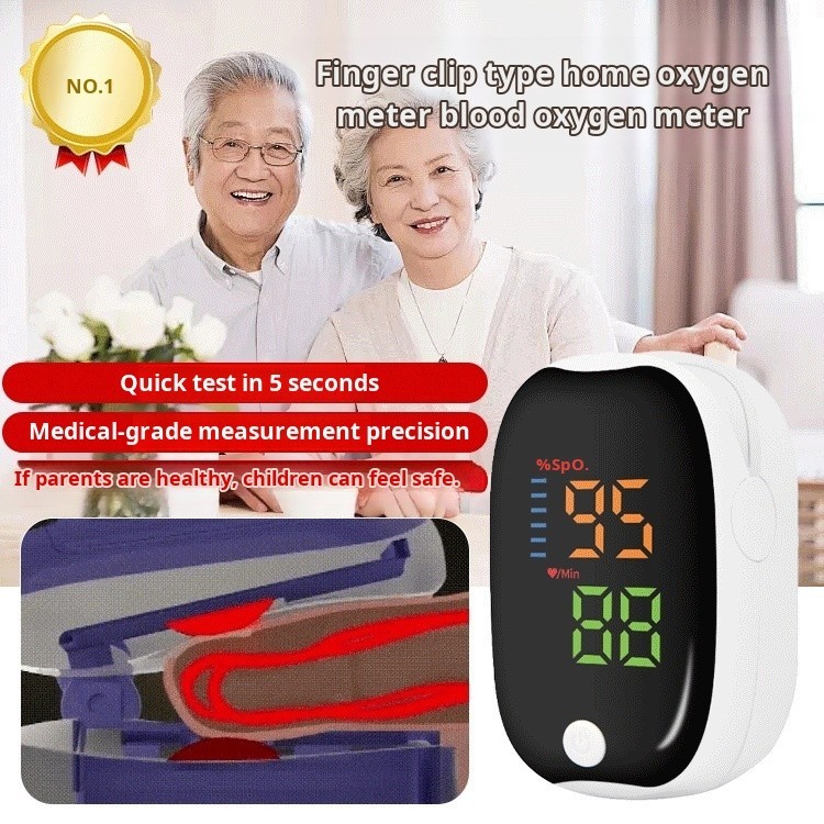 Upgraded Version 【5s Measure blood pressure】Finger Clip Pulse Oximeter ...