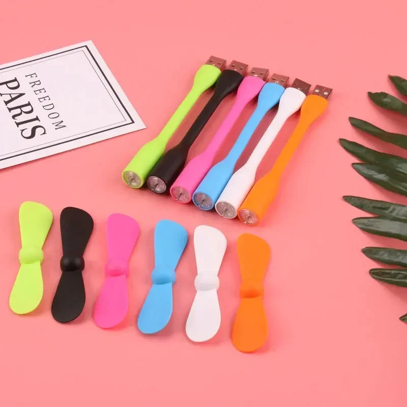 USB Small Fan Flexible Bendable Fan For Power Bank Laptop PC AC Charger ...