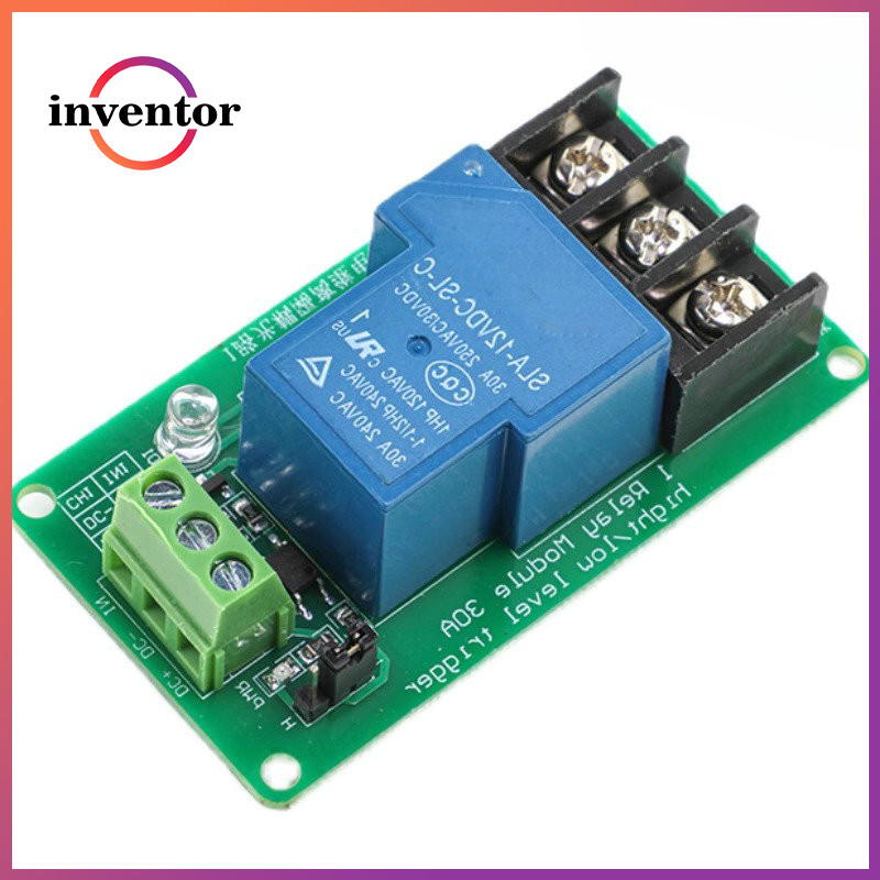 ONE 1 channel relay module 30A with optocoupler isolation 5V 12V 24V ...