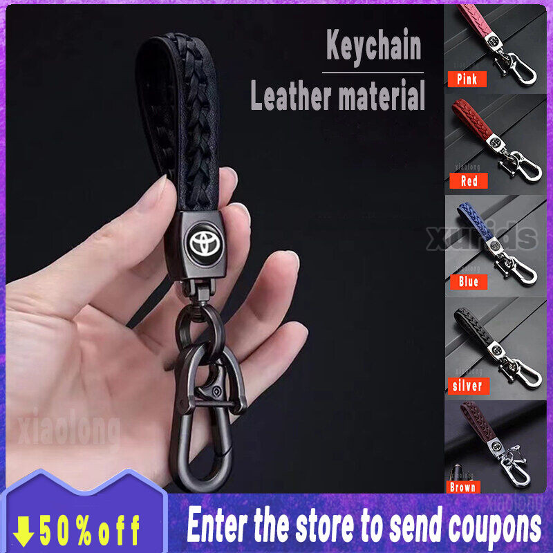 for toyota keychain leather car motorcycle Fashion Men Women Creative ...