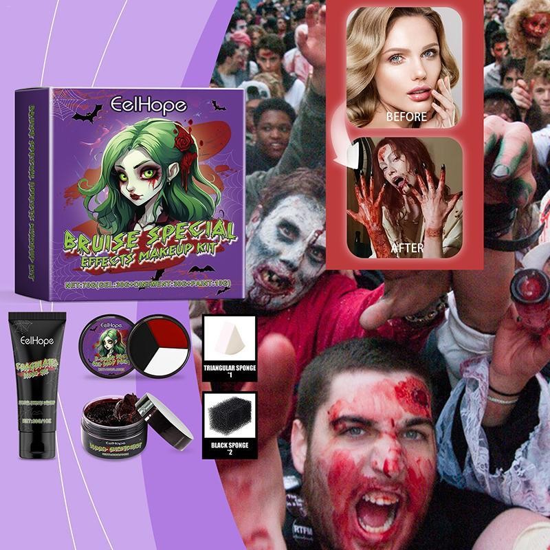 Bruise Makeup Bruise Makeup Kit with Fake Blood Body Painting Palette ...