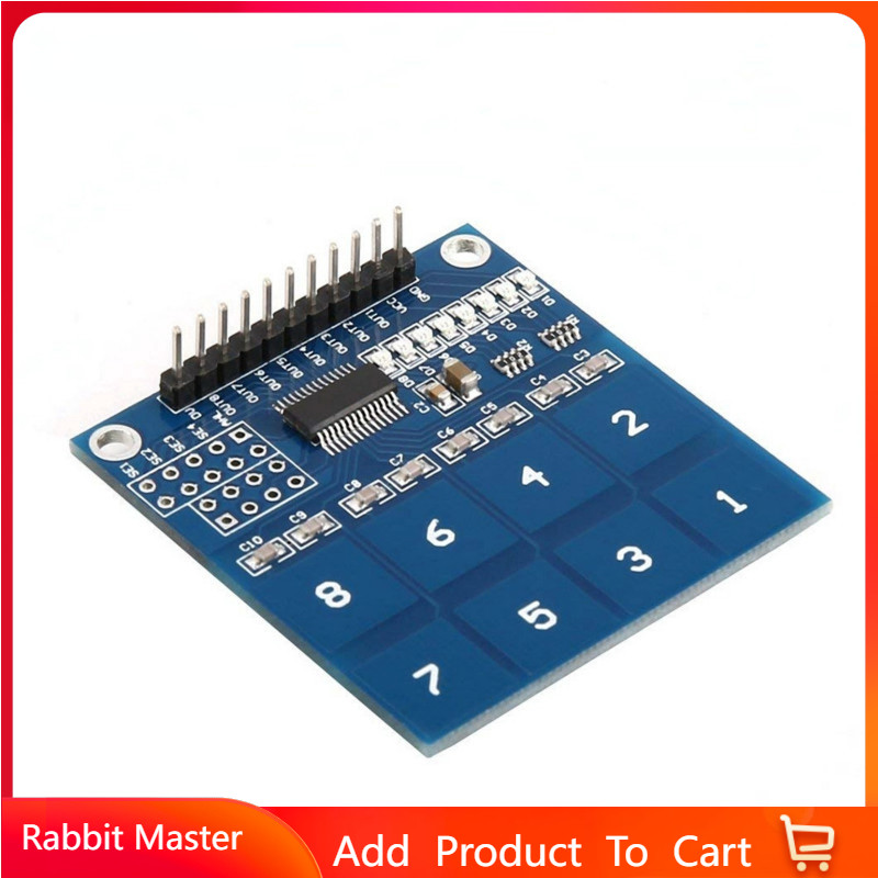 TTP226 8 Channel Digital Capacitive Switch Touch Sensor Module for Arduino UNO diy kit | Shopee ...