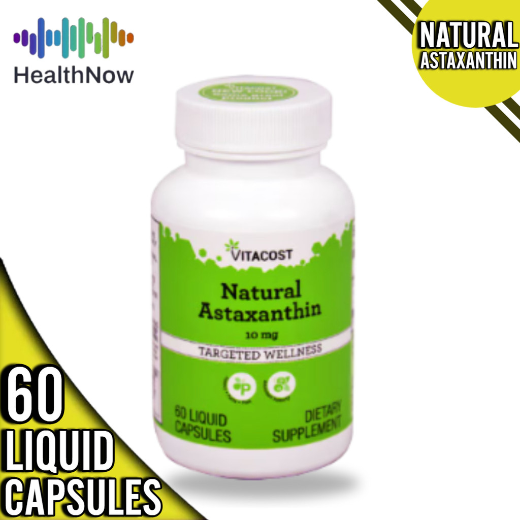 Vitacost Natural Astaxanthin -- 10 mg - 60 Liquid Capsules | Shopee Philippines