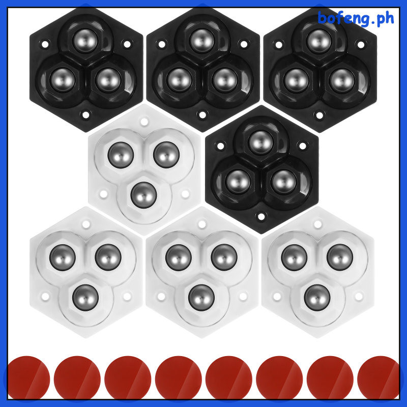 8 Pcs Adhesive Swivel Casters Paste The Universal Wheel Sliders ...