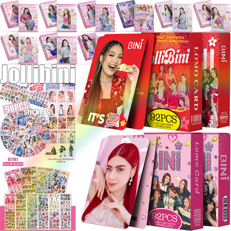 Jollibini New Bini Lomo Cards Bini Photocards Holographic Card Jollibee ...