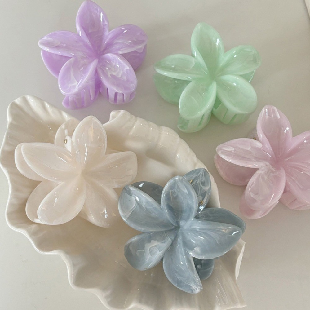 Summer Ink Wash Blended Egg Flower Grasping Clip Super Fairy Flower ...