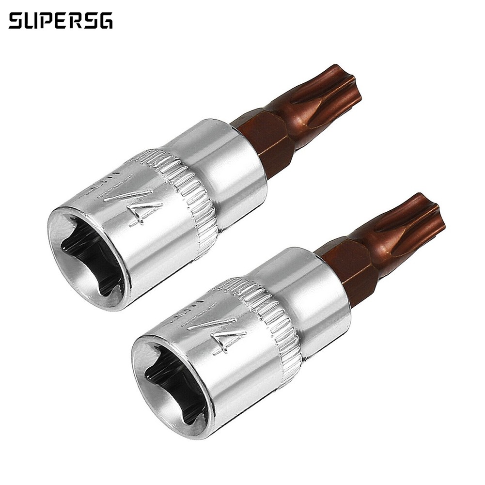 SUPER| 2pcs 1/4 Inch Drive Steel T30 Torx Bit Sockets | Shopee Philippines