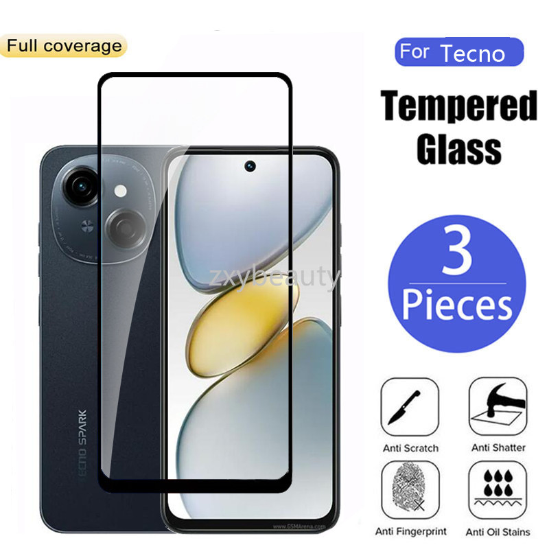 Full Cover Tempered Glass for Tecno Spark Go 1 2025 5G Screen Protector ...