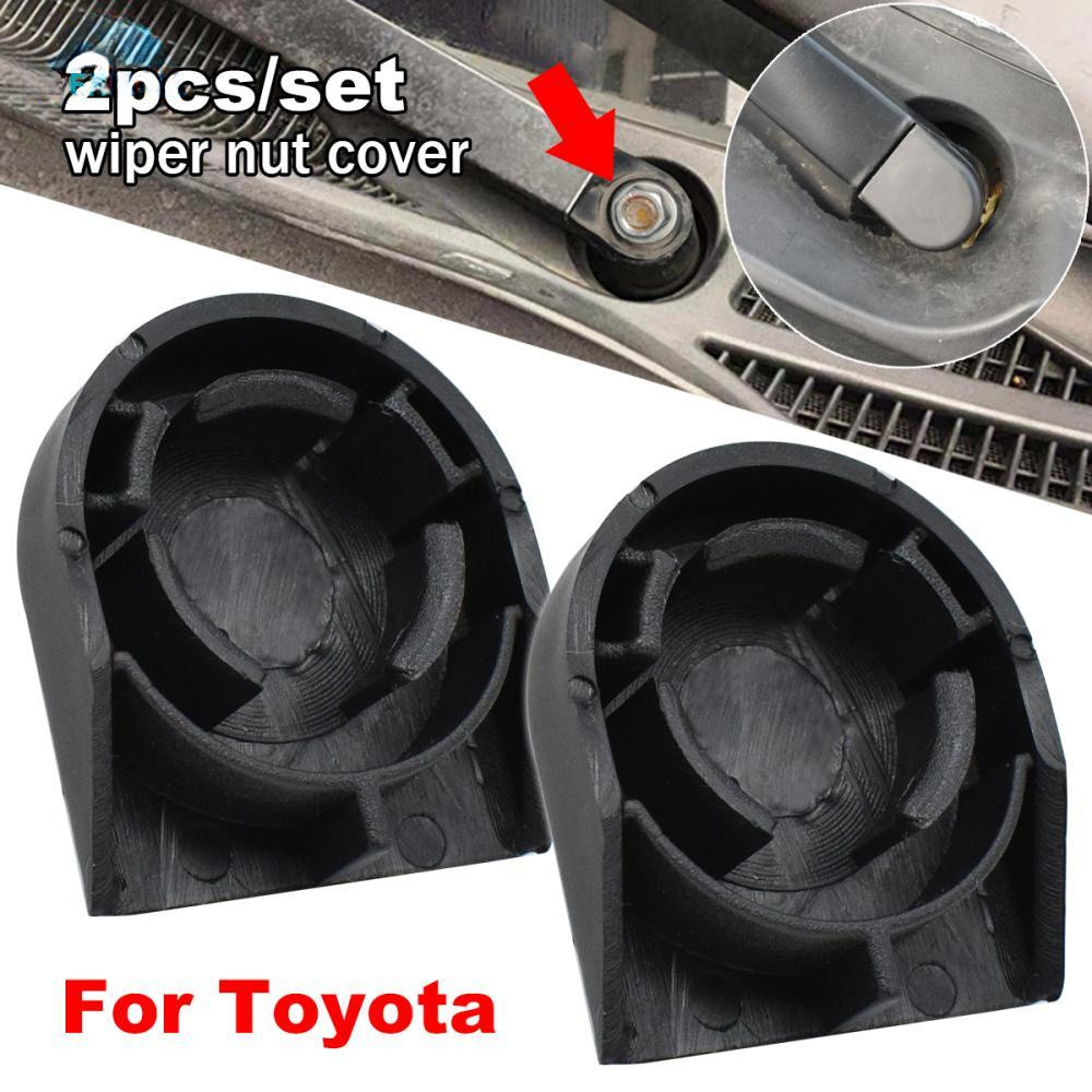 (COD)2Pcs Car Front Windscreen Wiper Arm Nut Caps Bolt Cover For Toyota ...