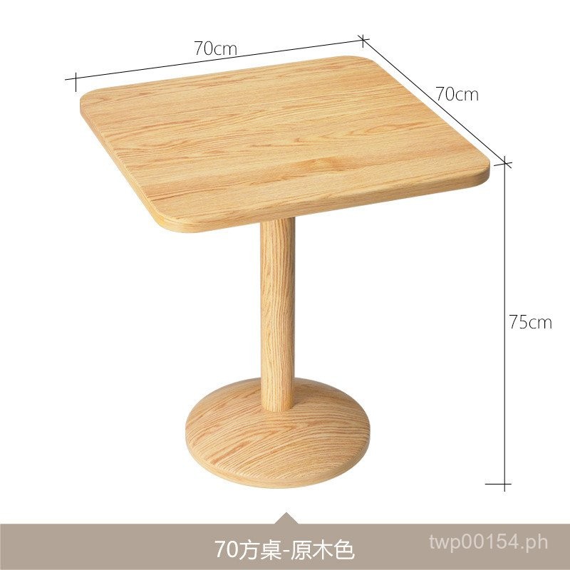 Snack Table Snack Apartment Milk Tea Shop round Table and Chair ...