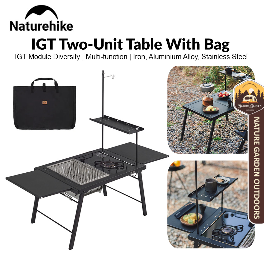 Naturehike IGT Two-Unit Table With Bag Modular Combinations Portable ...