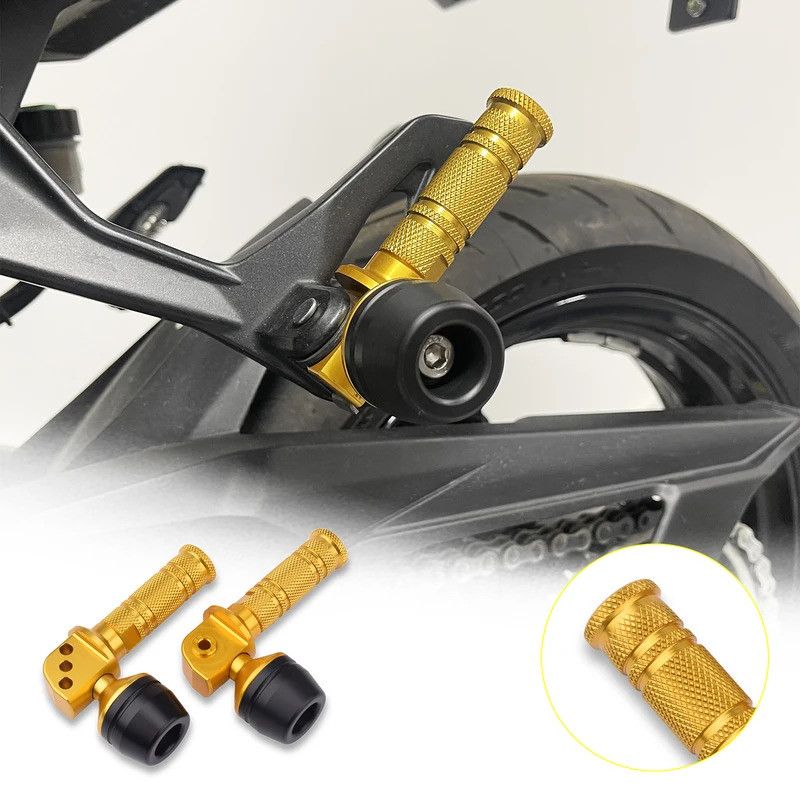 Motorcycle Back foot Pegs Pedals Back Footrests Guard Sliders ...