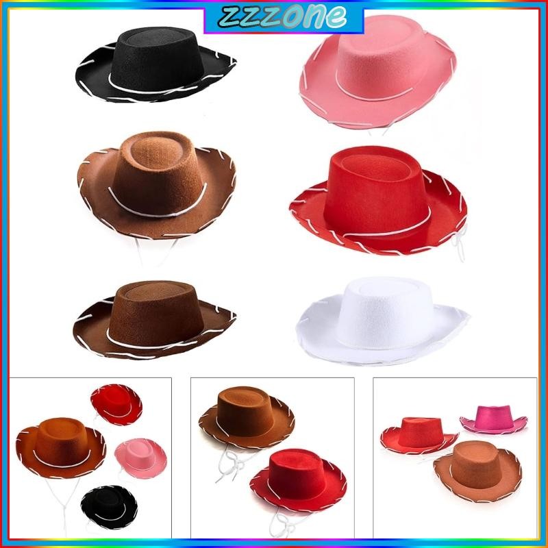 zzz Western Christmas Felts Cowgirls Hat Costume for Kids Boy Girl ...