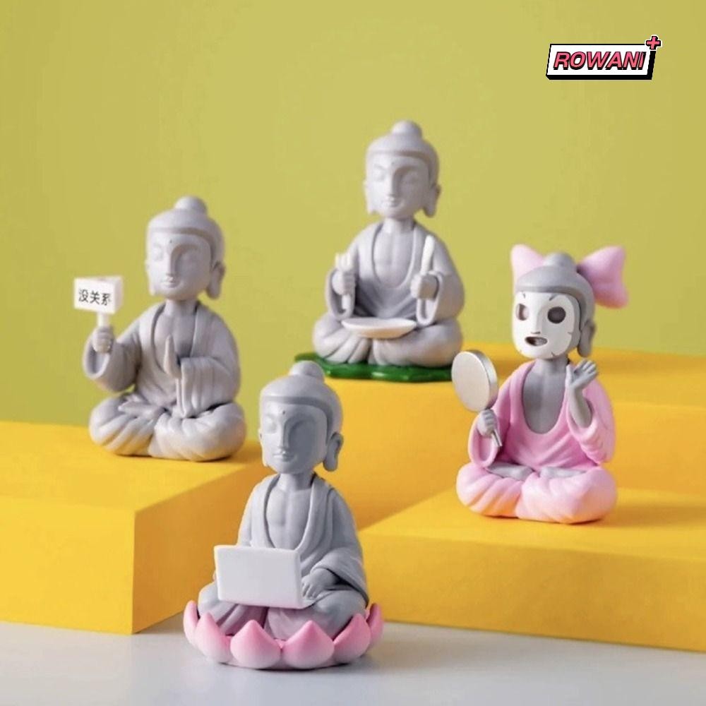 ROWAN1 Fo U Box, PVC Amitofo Fo U Series Mooncake Figure Model, Cute ...