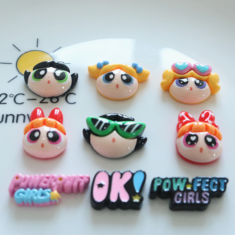 Cartoon English Alphabet Card Bts Jibbitz for Crocks Bright Surface ...