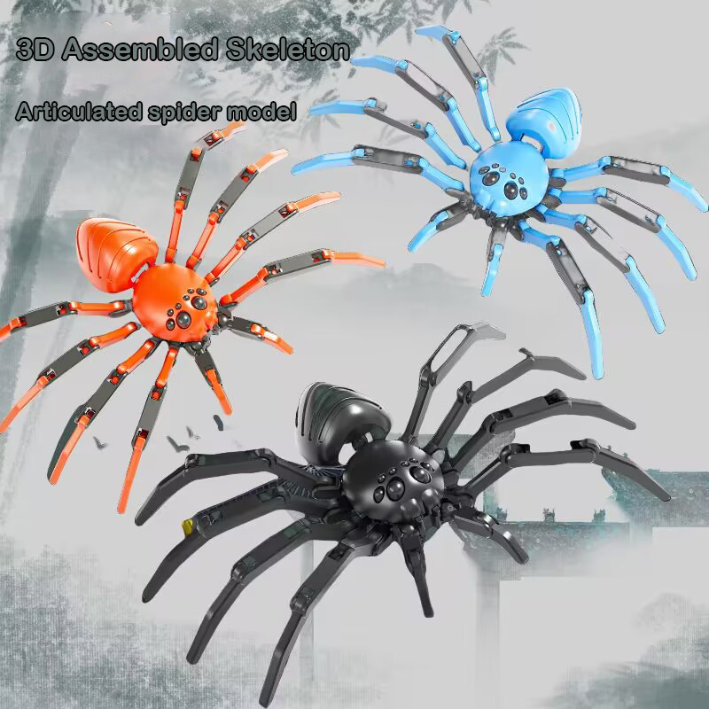 3D Creative Assembled Skeleton Spider Joint Movable Model Simulation ...