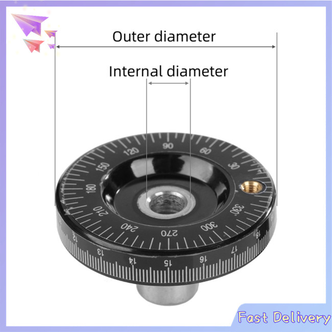 10 x 63mm/8 x 63mm/10 x 80mm Graduated Handwheel With Angle Scale ...