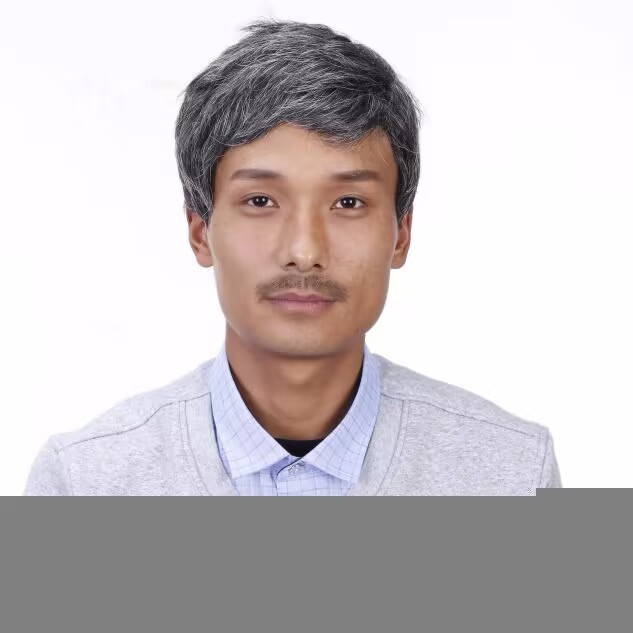 XINPIN*Men's Middle-Aged and Elderly Wig Men's Flower White Wig Short ...