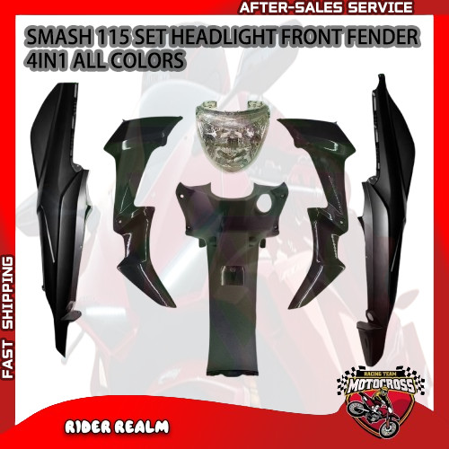 SMASH 115 SET HEADLIGHT FRONT FENDER 4IN1 ALL COLORS FOR MOTORCYCLE ...