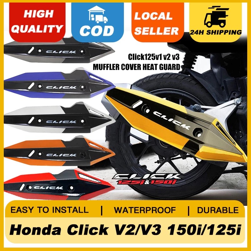 Honda Click 125i 150i V2/V3 Heat Guard New Click Muffler Cover Exhaust ...