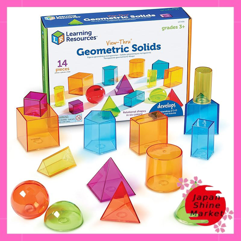 Learning Resources 12-Piece Soft Building Block Set for 3D Shapes ...