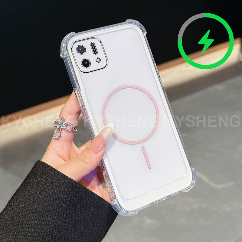 Case for OPPO A16K A16E phone case TPU four corner anti drop magnetic ...