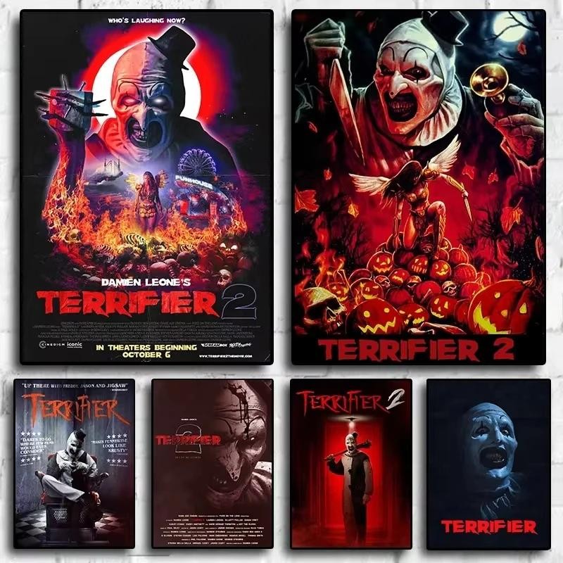 Terrifier Horror Movie Poster Retro Print Wall Art Decor Home ...