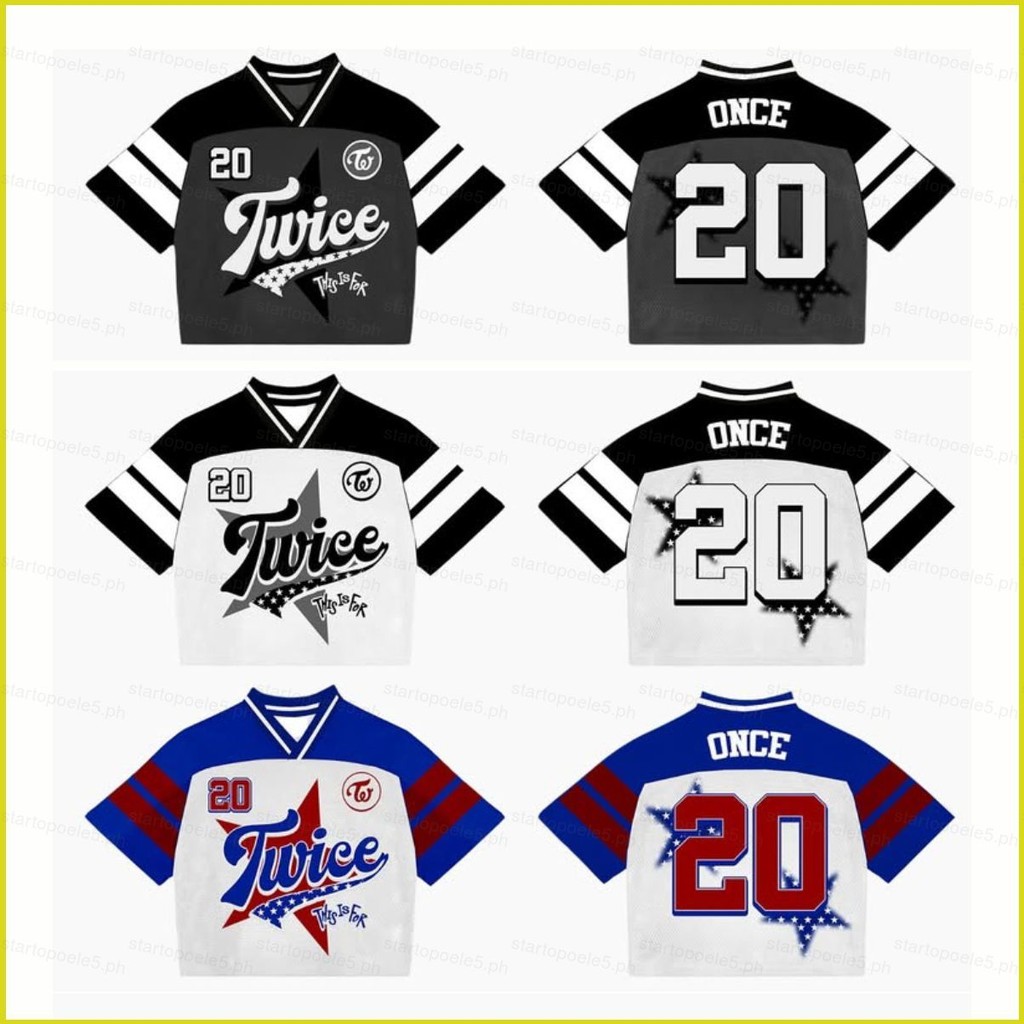 ST5 TWICE number 20 jersey T-shirt THIS IS FOR tee IM NAYEON world tour ...
