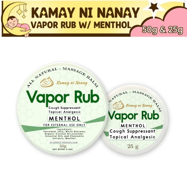 Kamay Ni Nanay Vapor Rub Menthol 25G/50G Analgesic & Aromatherapy ...