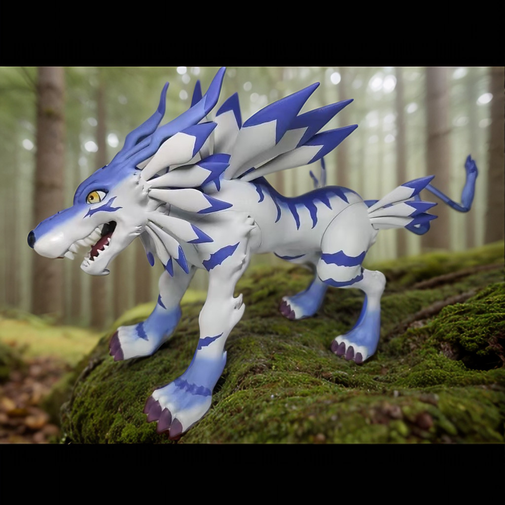 Garurumon Digimon Anime GK Resin Statue Garurumon Model Kit Collectible ...