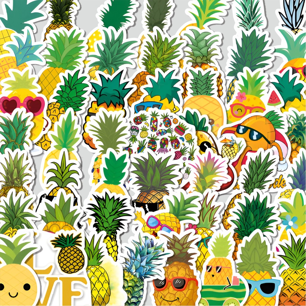 Cutting Pack Stickers Cute Pineapple Stickers [Pineapple] Contents ...