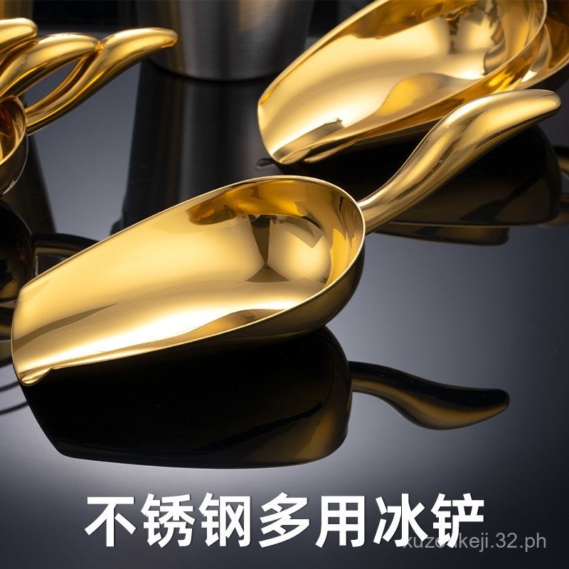 Stainless Steel Gold Spatula for Commercial Use in Milk Tea Shops Ice ...