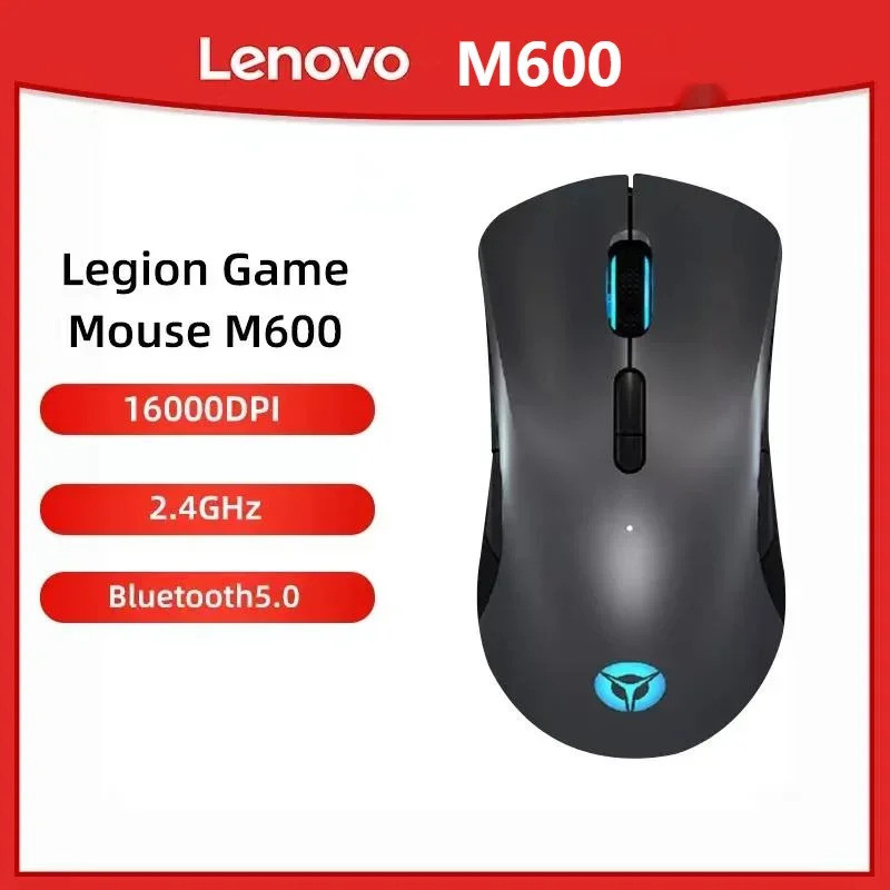 Lenovo M600 RGB Backlit Wireless USB-C Rechargeable 2.4GHz Bluetooth ...