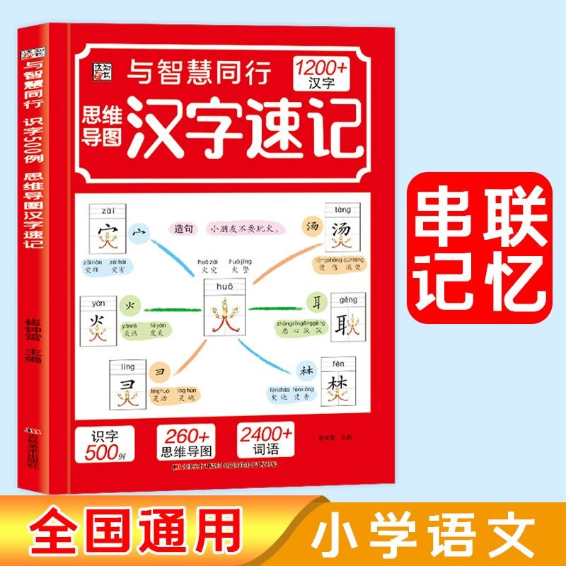 Thinking Guide Map Chinese Characters Shorthand 1200 Words Science Easy ...