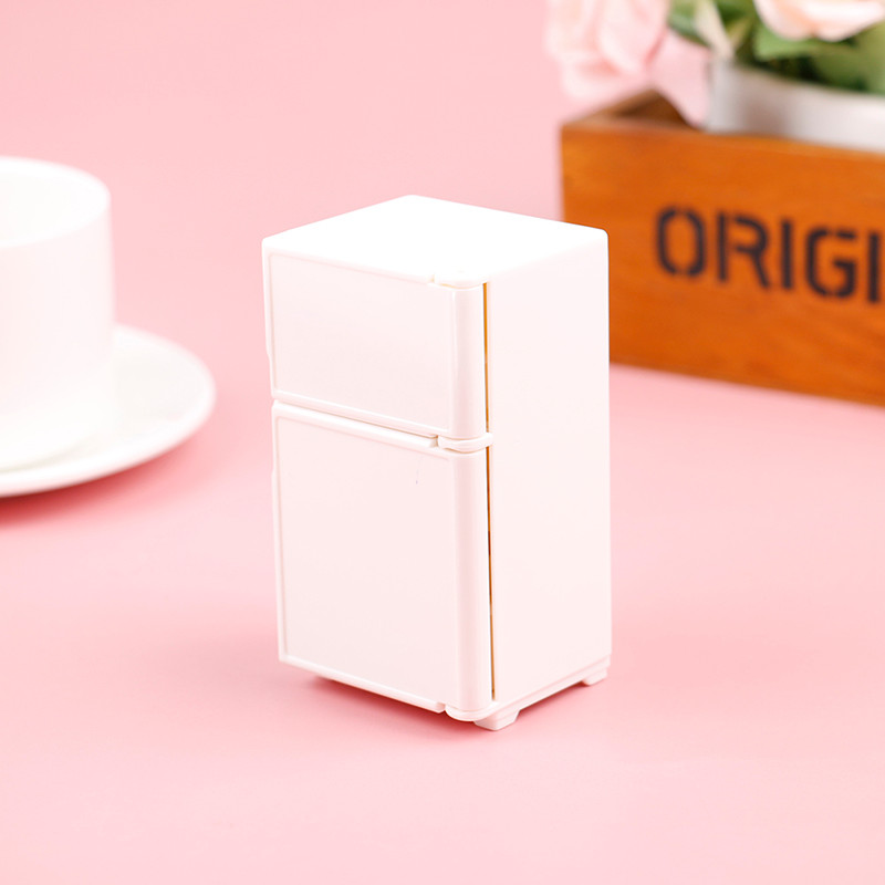 Funny House Dollhouse Miniature Bench Refrigerator Toys Kitchen Home ...