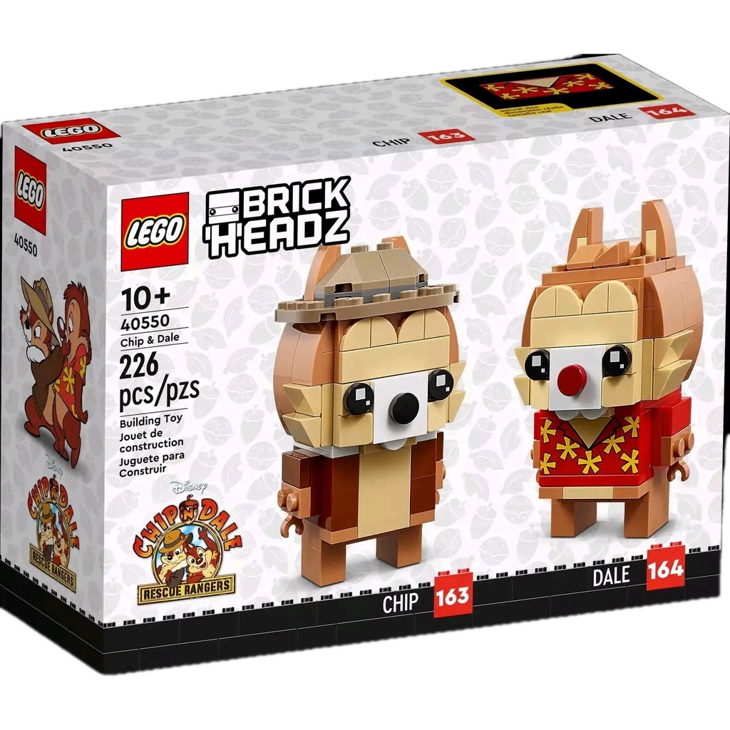 LEGO Brickheadz Chip & Dale 40550 Disney RESCUE RANGERS 163 164 New ...