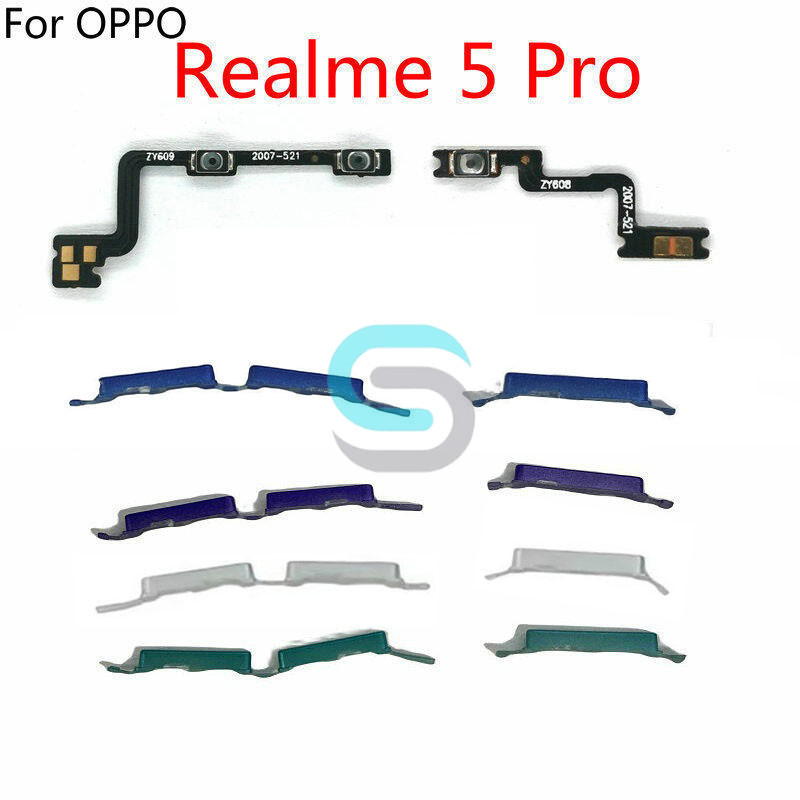 For OPPO Realme 5 Pro Power Switch Button Side Volume Up Down Buttons ...