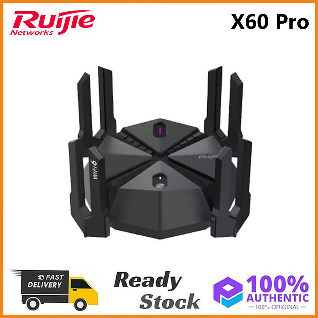 Original Ruijie X60 Pro Gaming Acceleration Home Gigabit WiFi 6 2.5G Ethernet Port AX6000 Dual ...