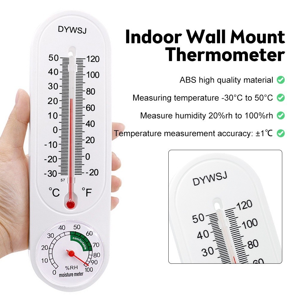 Digital Greenhouse Thermometer Wall Mounted Hygrometer Garden Plant ...