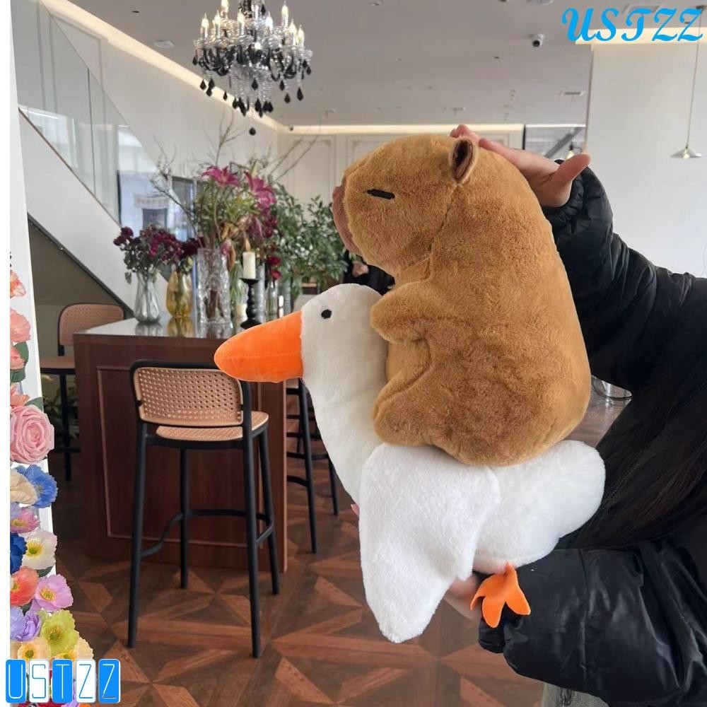 USTZZ Capybara Plush Toy, Riding Goose Riding Crocodiles Capybara Anime ...